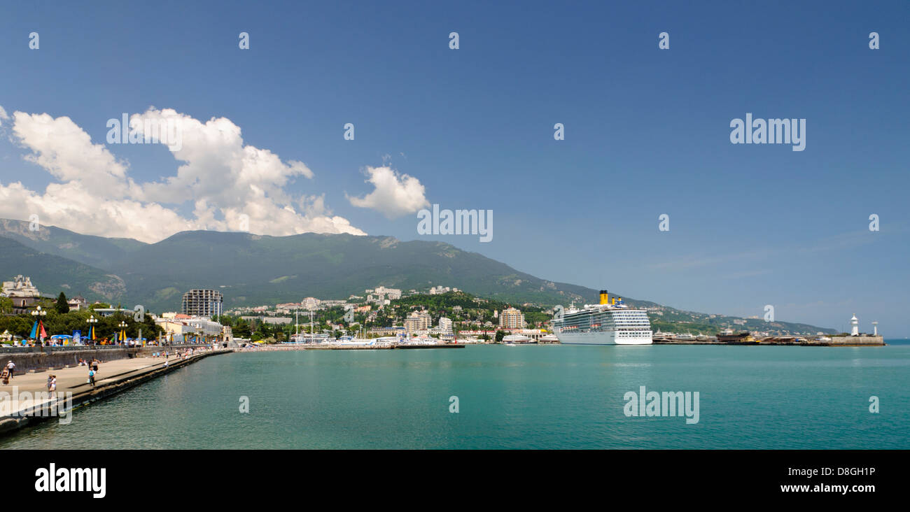 Promenade Boardwalk Jalta Crimea Ukraine Stockfotos & Promenade ...