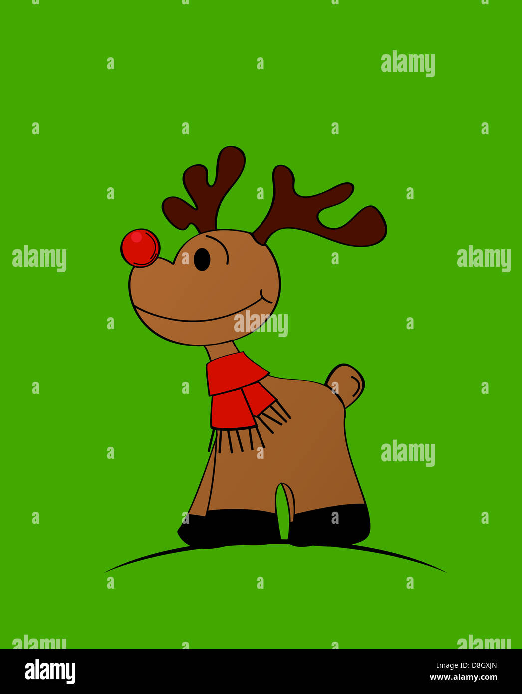 Red nose rudolph deer -Fotos und -Bildmaterial in hoher Auflösung – Alamy