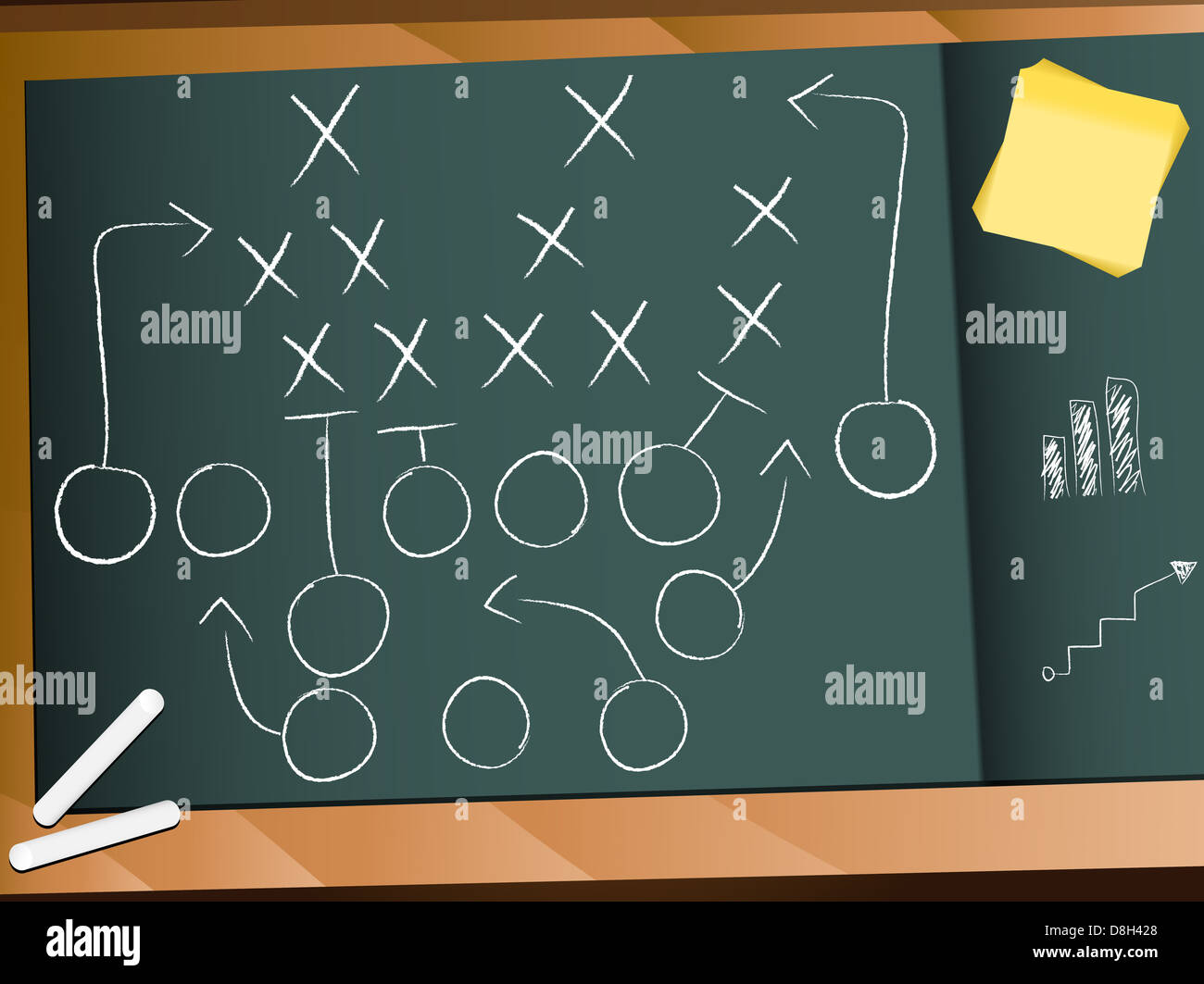 Vektor - Teamwork Fußball Spielplan Strategie Stockfotografie - Alamy