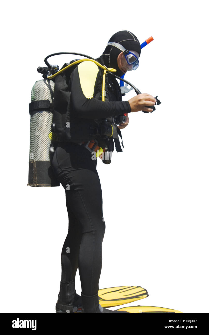Scuba diver isolated -Fotos und -Bildmaterial in hoher Auflösung – Alamy