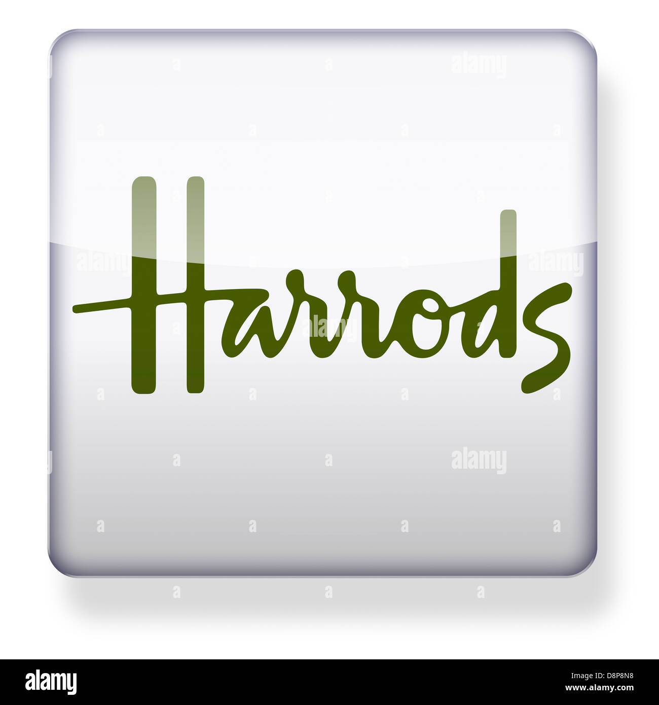 Harrods-Logo als ein app-Symbol. Clipping-Pfad enthalten ...