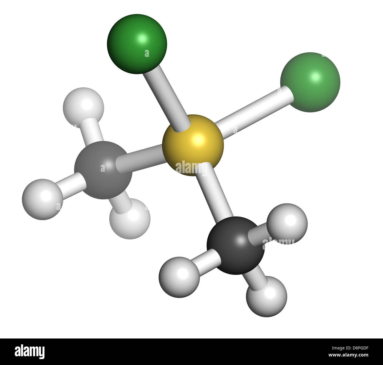 Siliciumhaltigen Molekül, der Vorläufer des Polydimethylsiloxan (PDMS ...