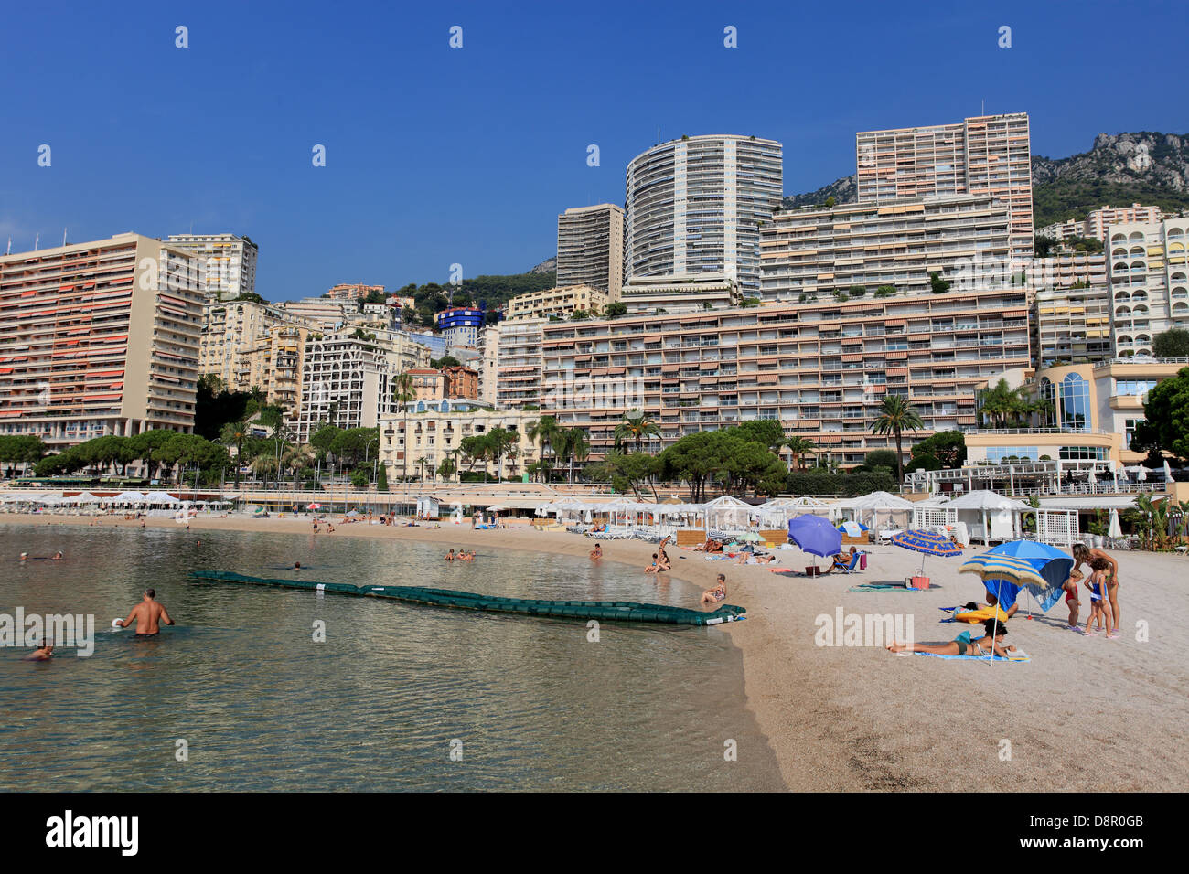 Larvotto Strand von Monaco Stockfotografie - Alamy