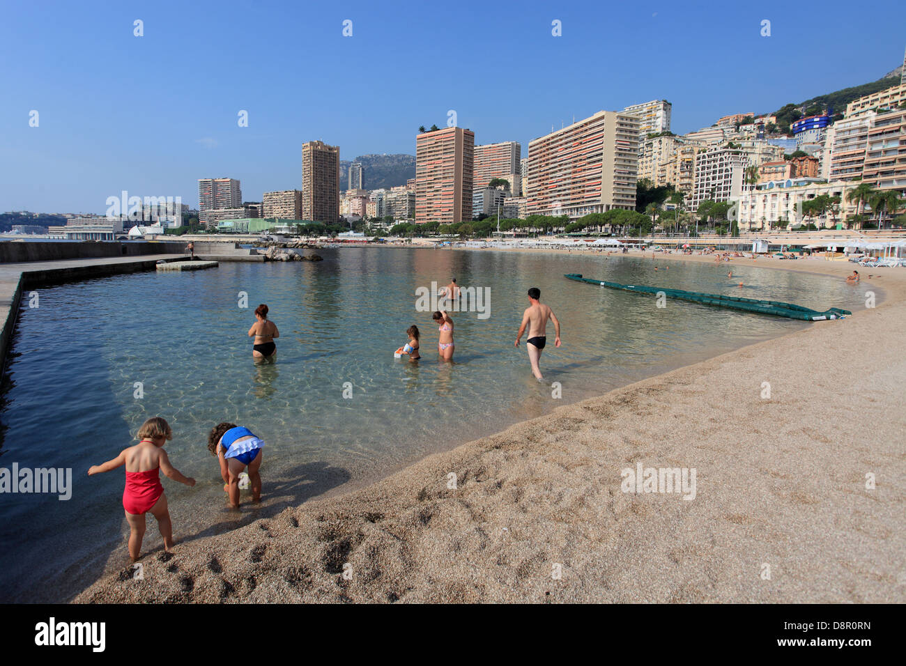 Larvotto Strand von Monaco Stockfotografie - Alamy