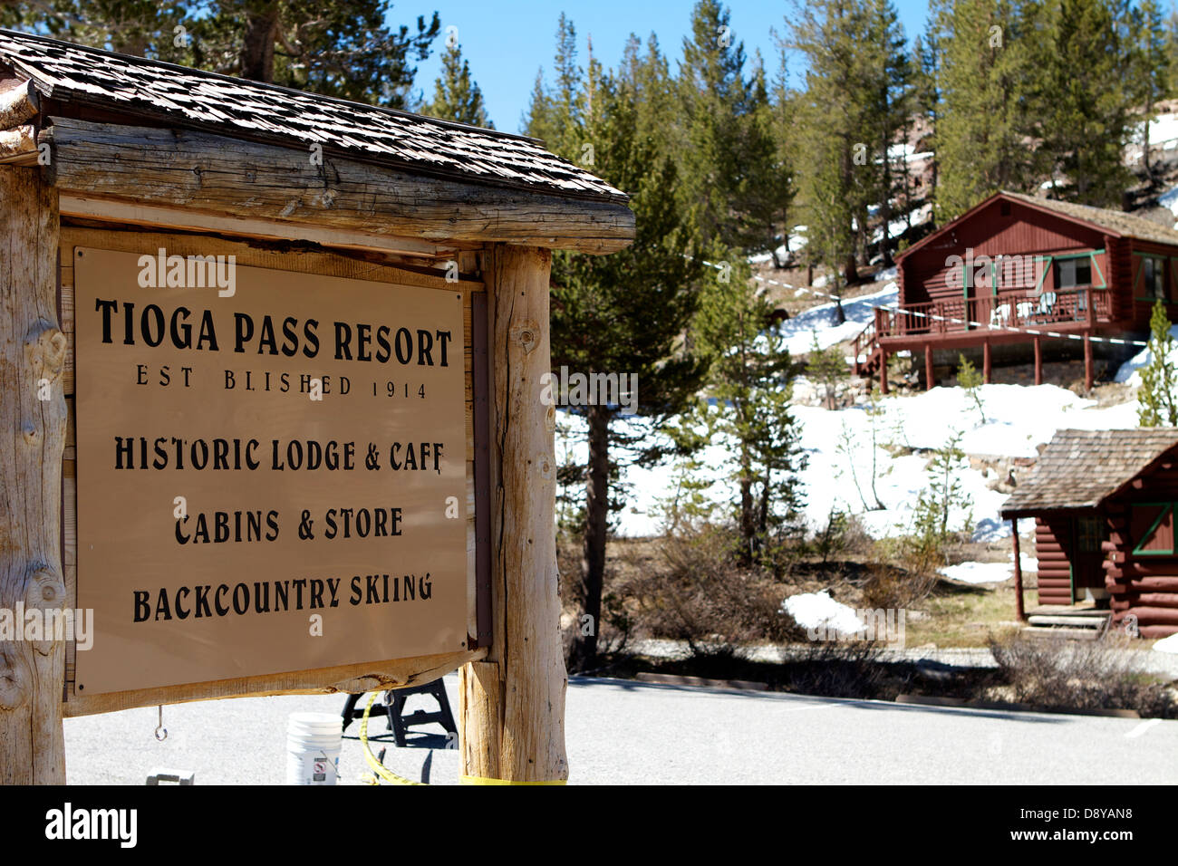 Tioga pass resort zeichen -Fotos und -Bildmaterial in hoher Auflösung ...
