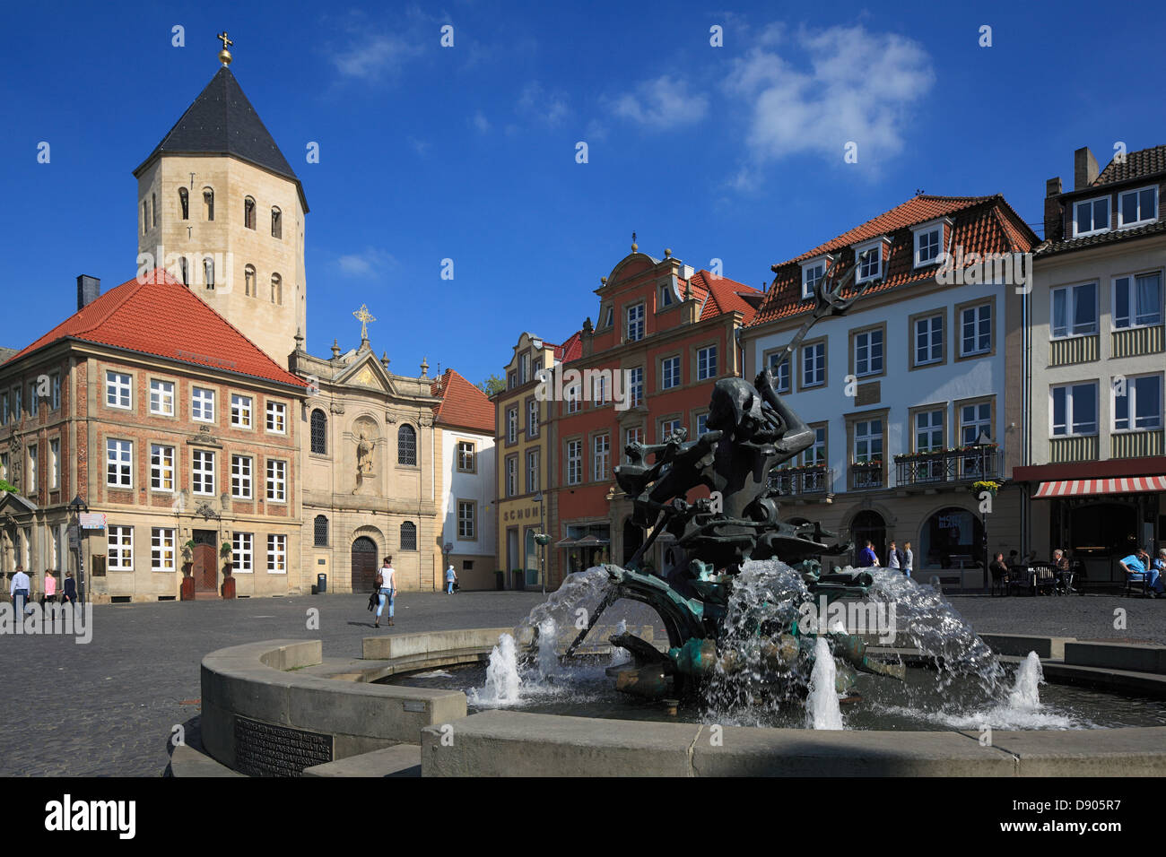 Marktkirche Church Paderborn Germany Stockfotos und -bilder Kaufen - Alamy