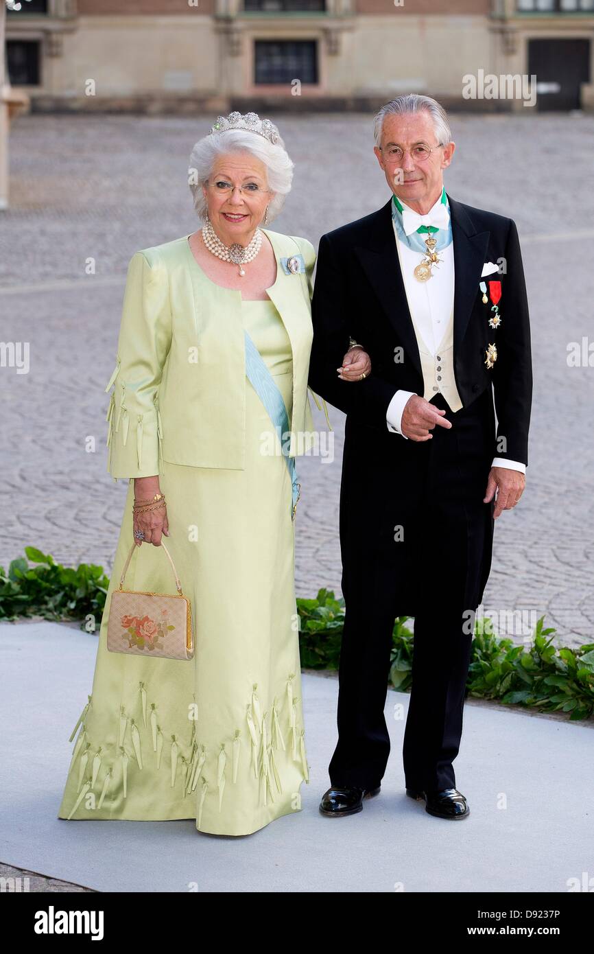 Stockholm, Schweden. 8. Juni 2013. Prinzessin Christina und ihr Ehemann ...