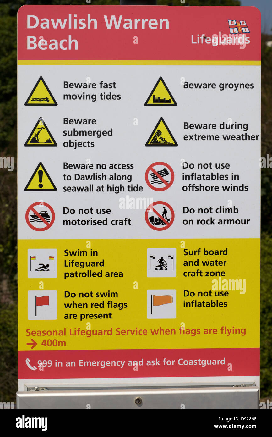 Beach Rules Stockfotos und -bilder Kaufen - Alamy