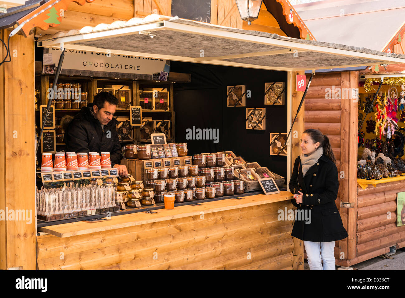 Christmas Market Montpellier Hérault Languedoc Roussillon Stockfotos ...
