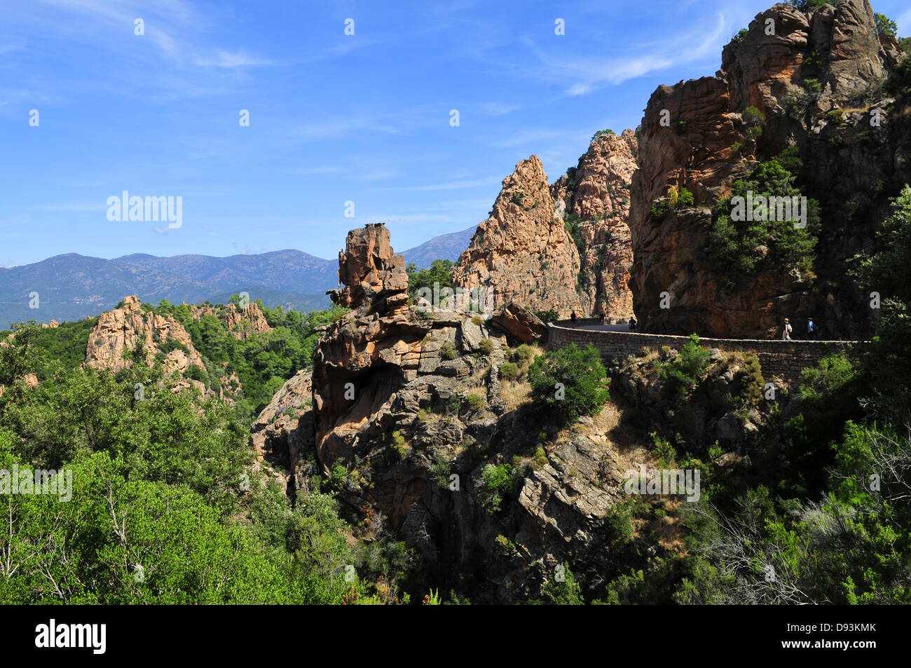 Les Calanche Corsica Road Stockfotos und -bilder Kaufen - Alamy