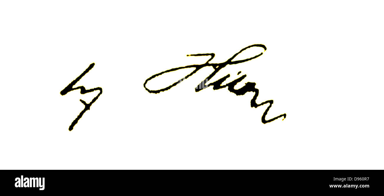 German Signature Stockfotos & German Signature Bilder - Alamy