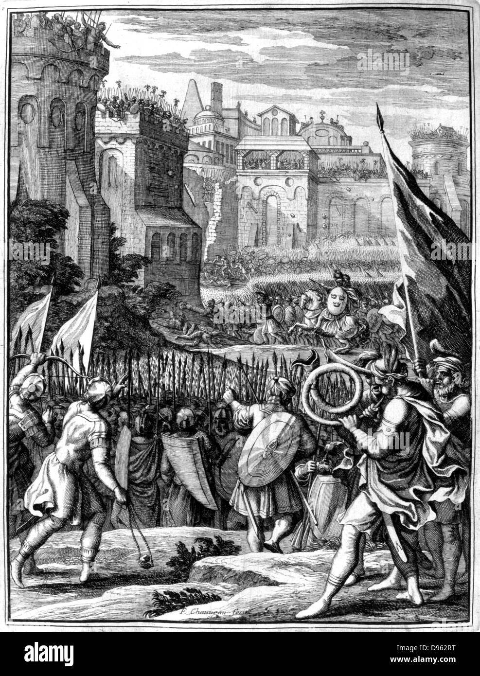 Kräfte unter Alarich I (c) 370-410 König der Westgoten ab 395, in der ...