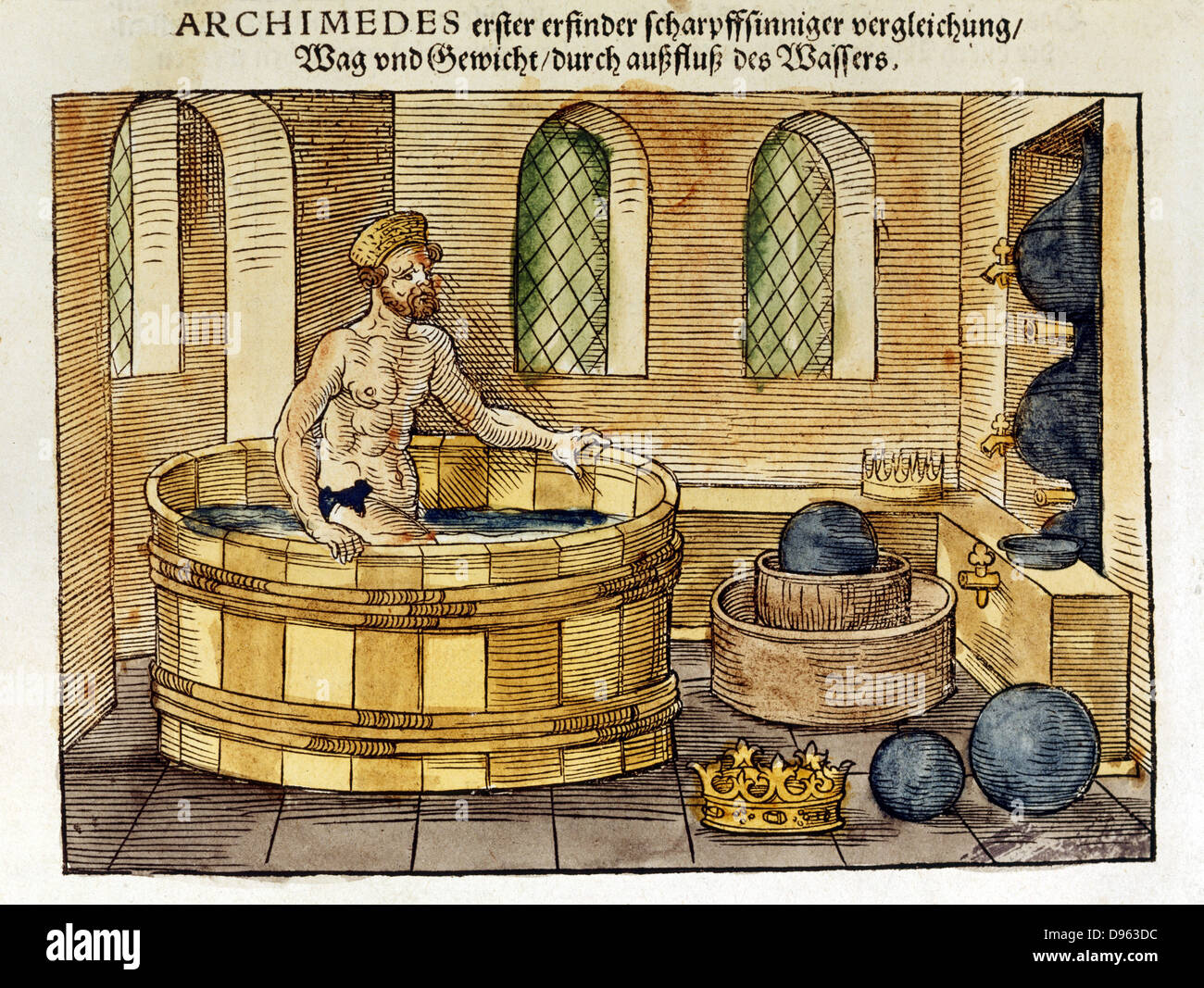 Archimedes (c 287-212 v. Chr.), griechischer Mathematiker und Erfinder ...