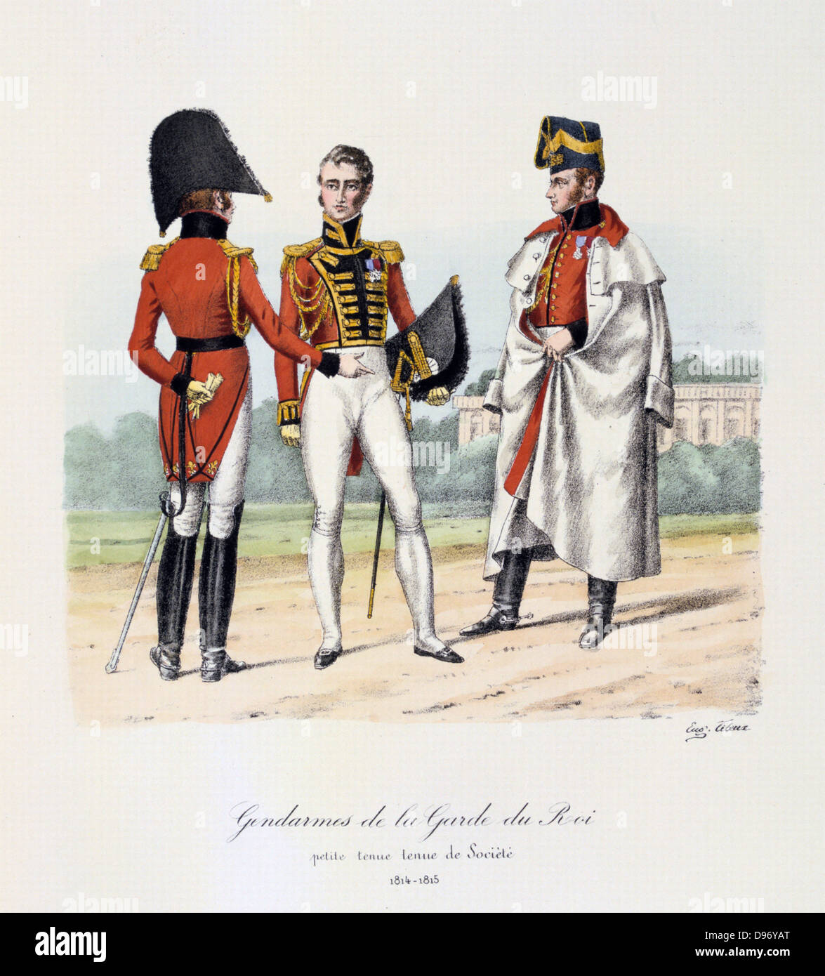 Gendarmen der Royal Guard, 1814-1815. Von "Histoire de la Maison ...