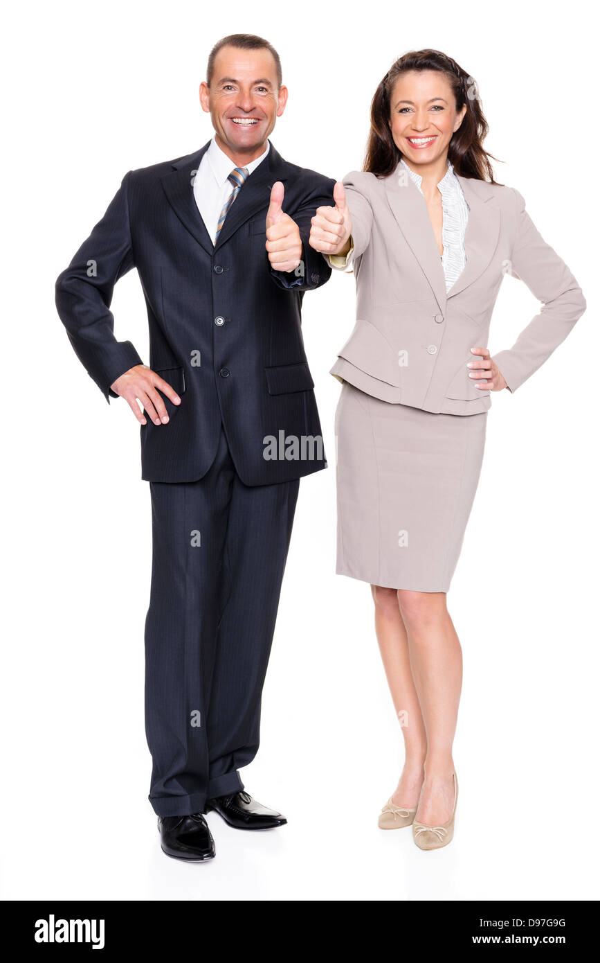 Daumen hoch mann frau person erwachsener Ausgeschnittene Stockfotos und -bilder - Alamy