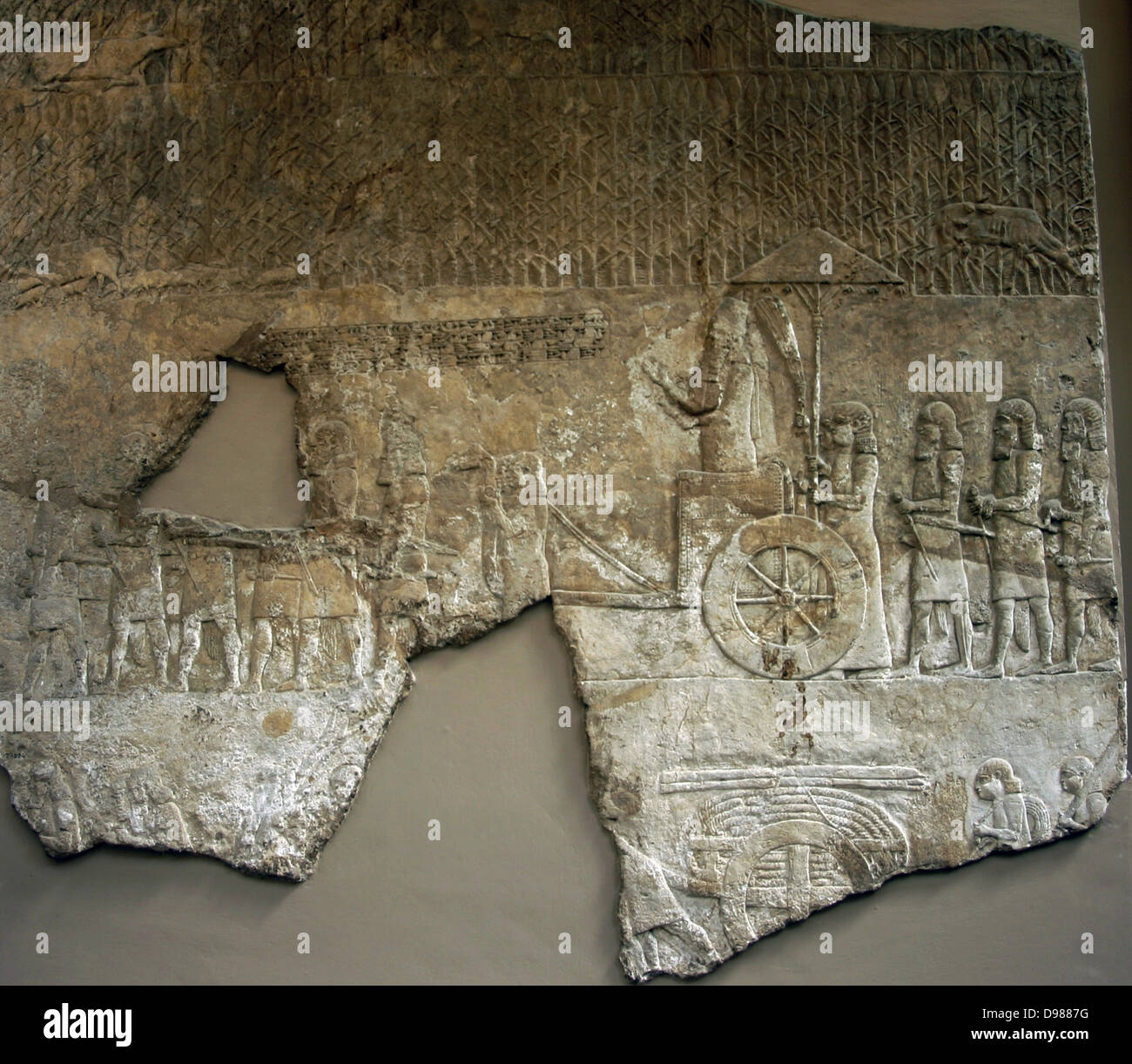 Antike zivilisation monarch assyrische prozession geschichte ...