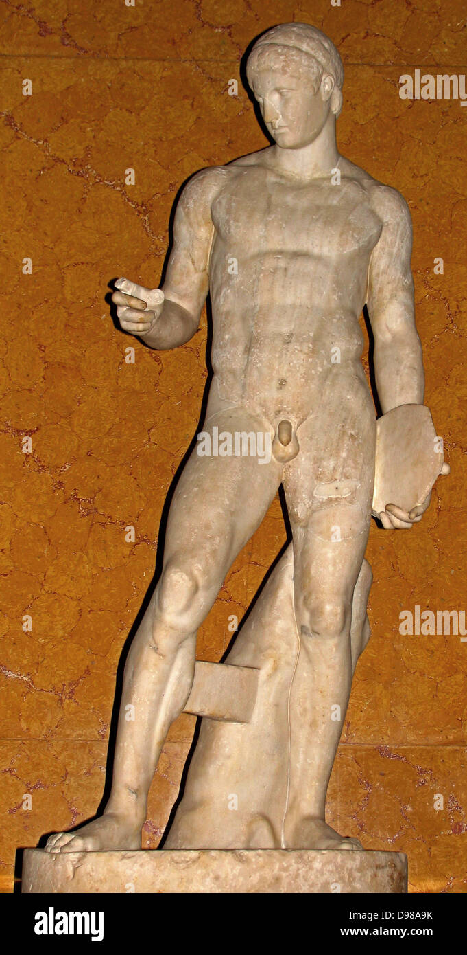 Discophoros, Marmor Skulptur von British Museum. Der Discophoros, auch ...