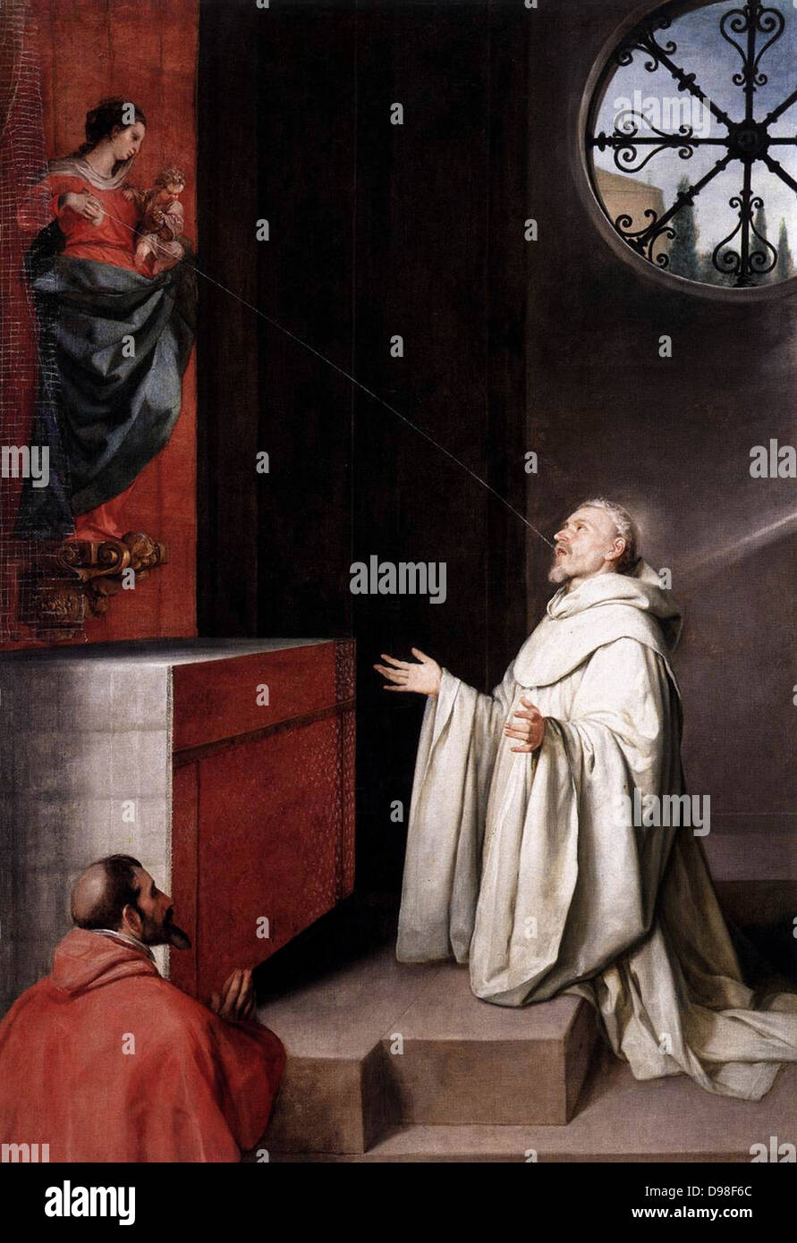 Die Vision des heiligen Bernhard '1650 AD von Alonso Cano, 1601-67 ...