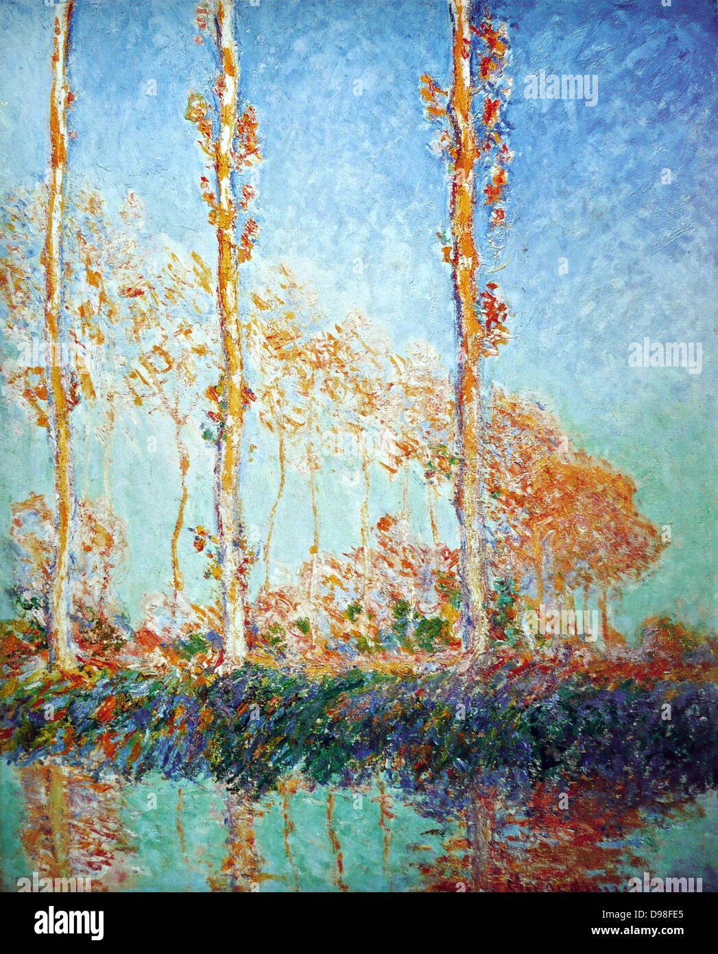 Französischen impressionistischen Künstler Claude Monet (1840 – 1926), drei Pappeln im Herbst ...