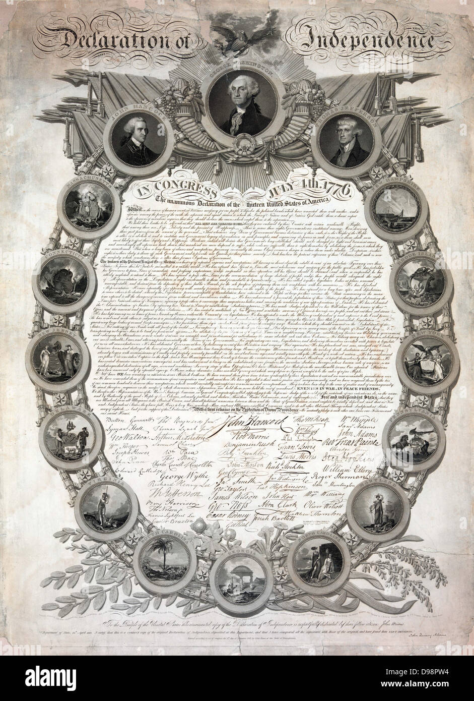 Declaration of independence washington -Fotos und -Bildmaterial in ...