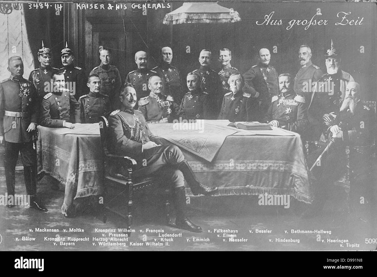 Erster weltkrieg deutscher kommandeur geschichte historisches archiv archiv -Fotos und ...