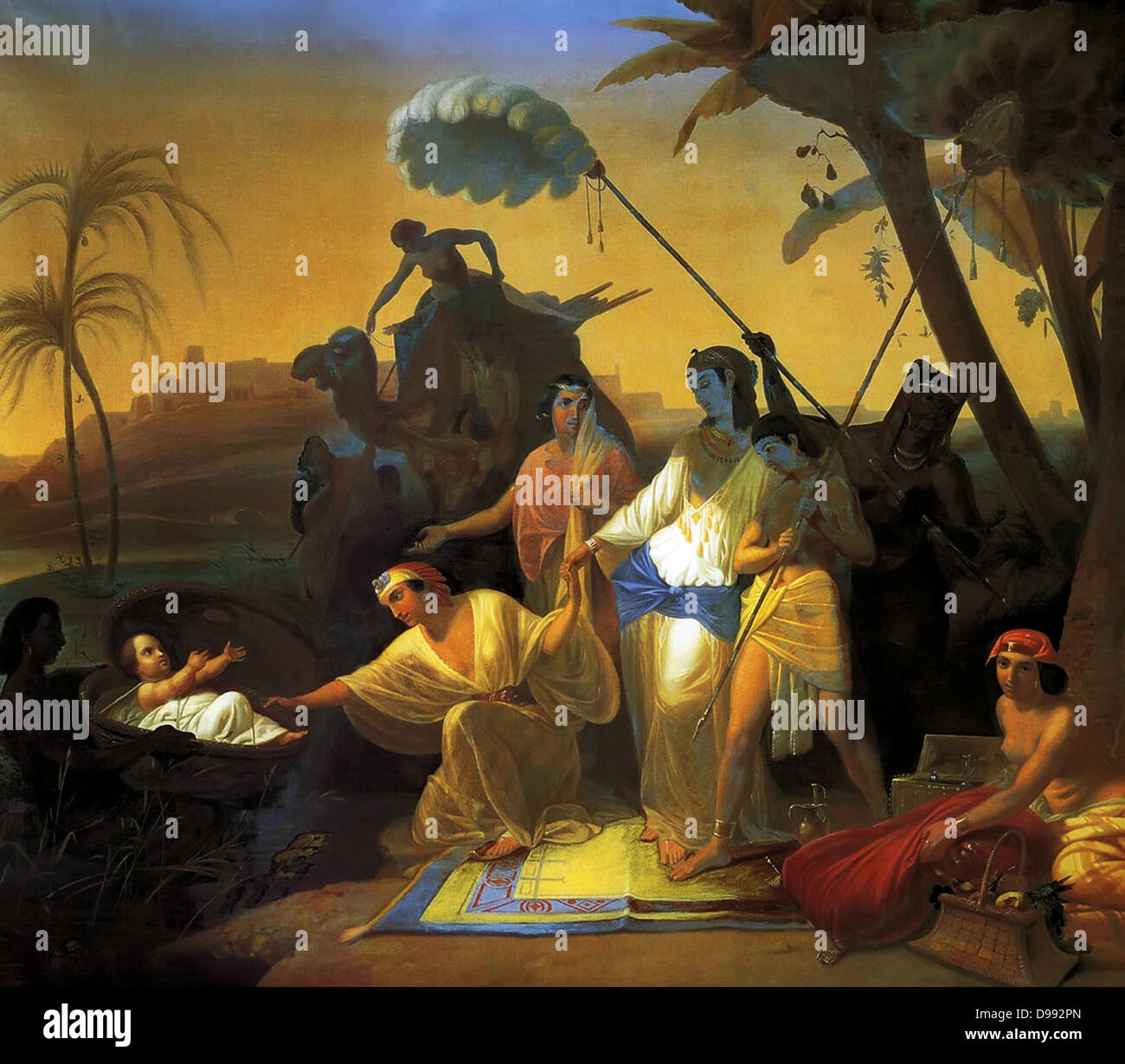 Pharaohs daughter finding baby moses -Fotos und -Bildmaterial in hoher ...