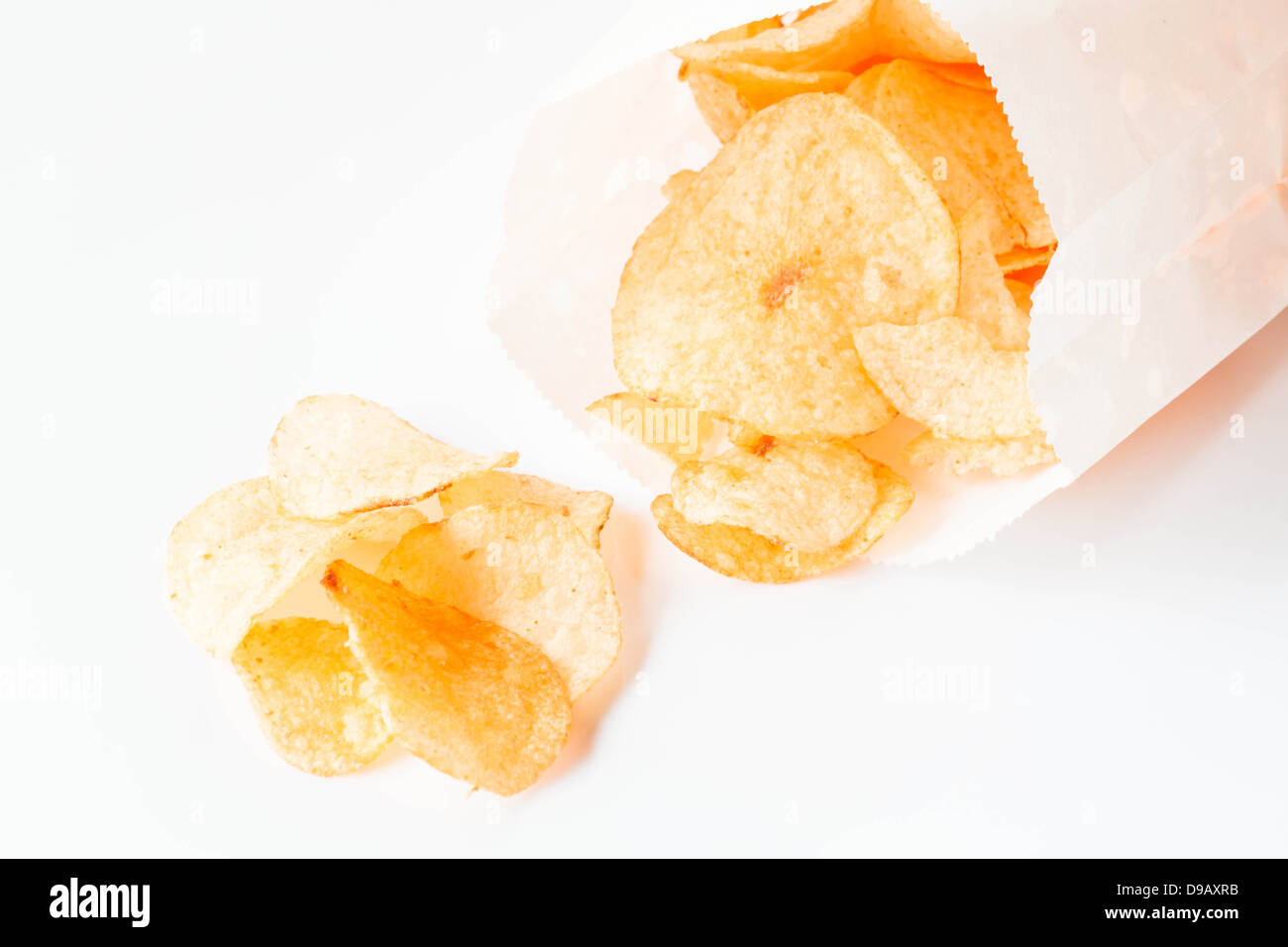 Fallende chips Stockfotos und -bilder Kaufen - Alamy