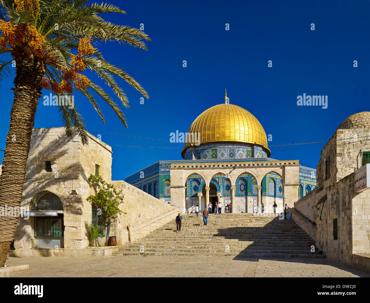 Der Felsendom auf dem Tempelberg in Jerusalem, Israel Stockfotografie ...