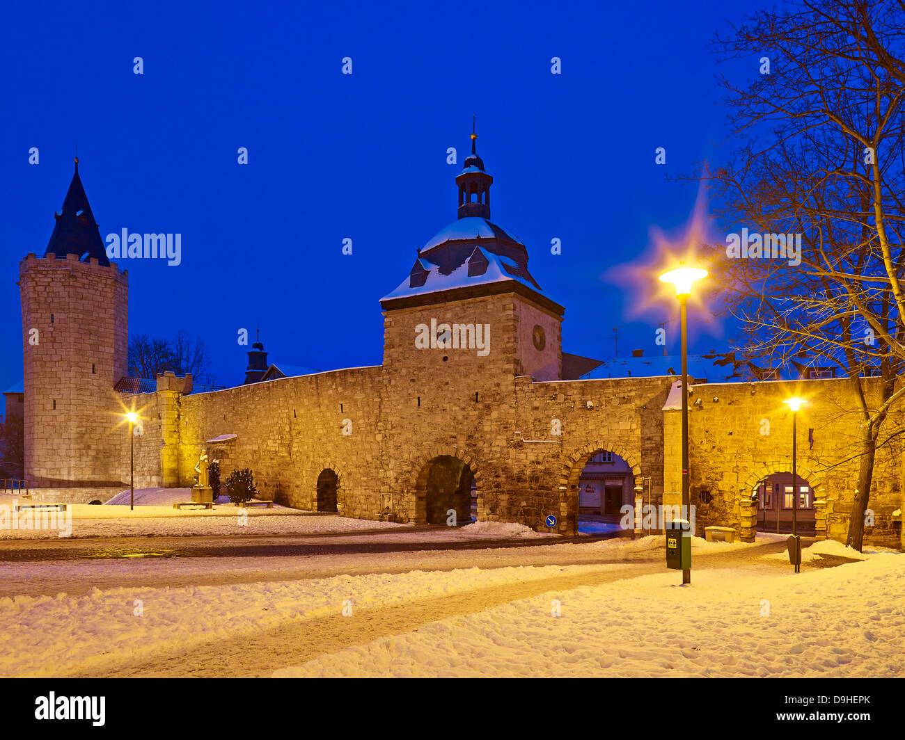 Stadtmauer Deutschland Schnee Stockfotos und -bilder Kaufen - Alamy