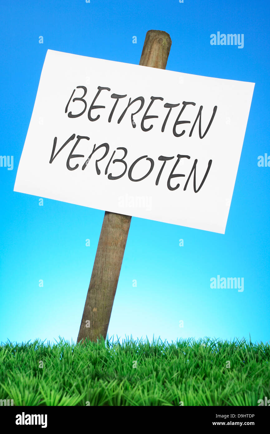 Schild eingang verboten -Fotos und -Bildmaterial in hoher Auflösung – Alamy