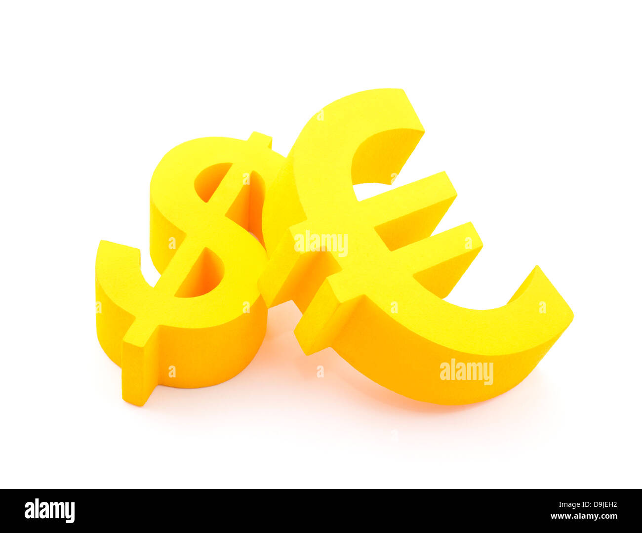 Segno di euro simbolico e simbolo del dollaro -Fotos und -Bildmaterial ...