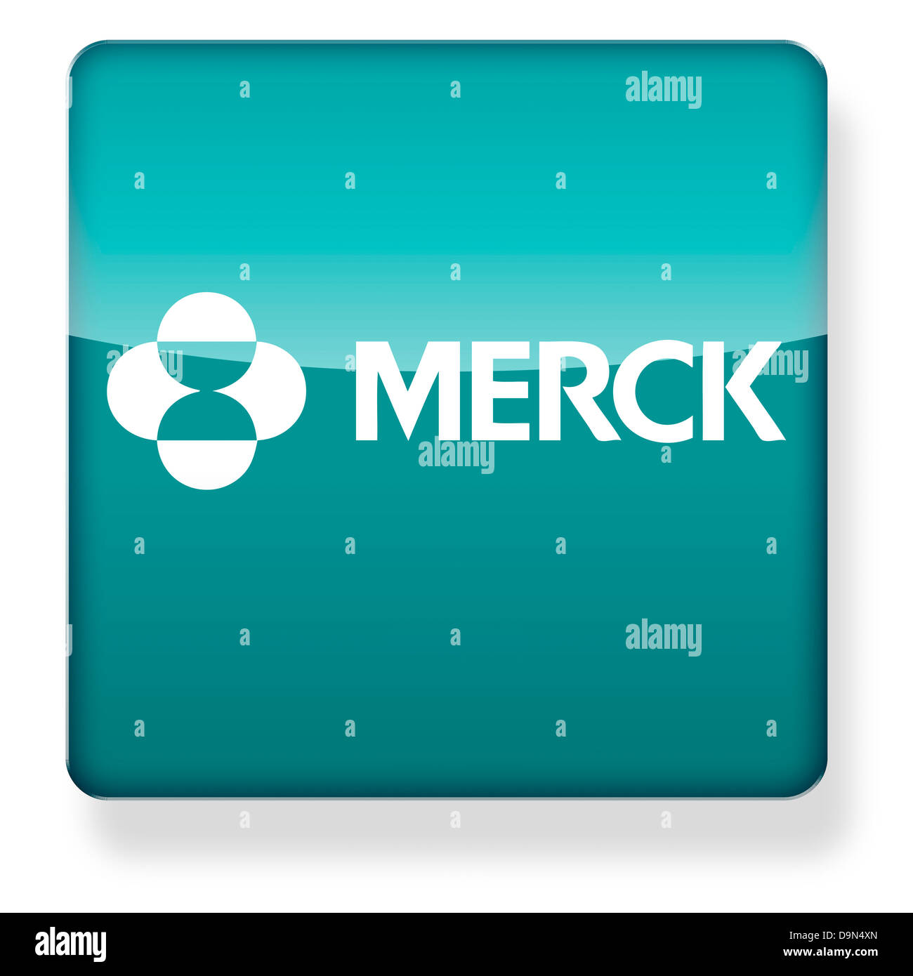 Merck-Logo als ein app-Symbol. Clipping-Pfad enthalten Stockfotografie ...