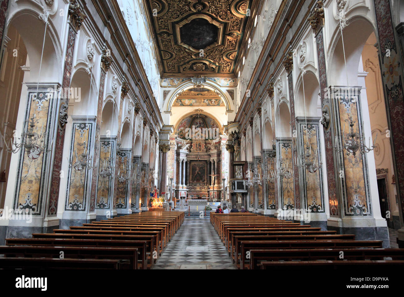 Innenraum der Kathedrale Cattedrale di Sant ' Andrea, Amalfi, Kampanien ...