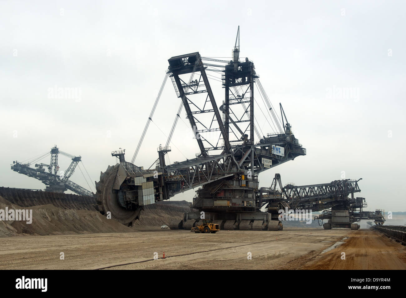 Bagger 288, ein große Schaufelrad Kohle Bagger arbeiten an einer ...