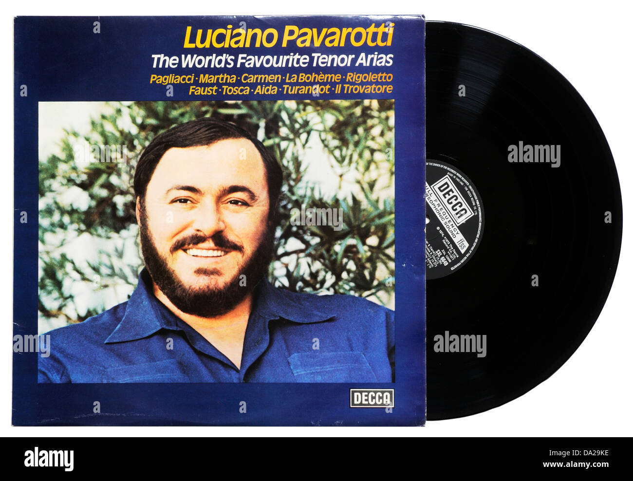 Luciano Pavarotti Hits Album Stockfotografie - Alamy
