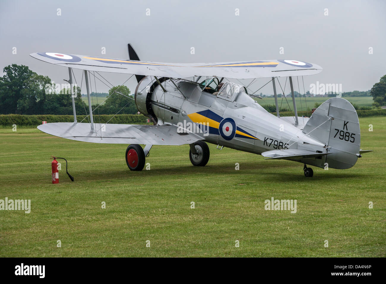 Gloster Gladiator K7985 L8032 G-AMRK am d-Day Air show in Shuttleworth ...
