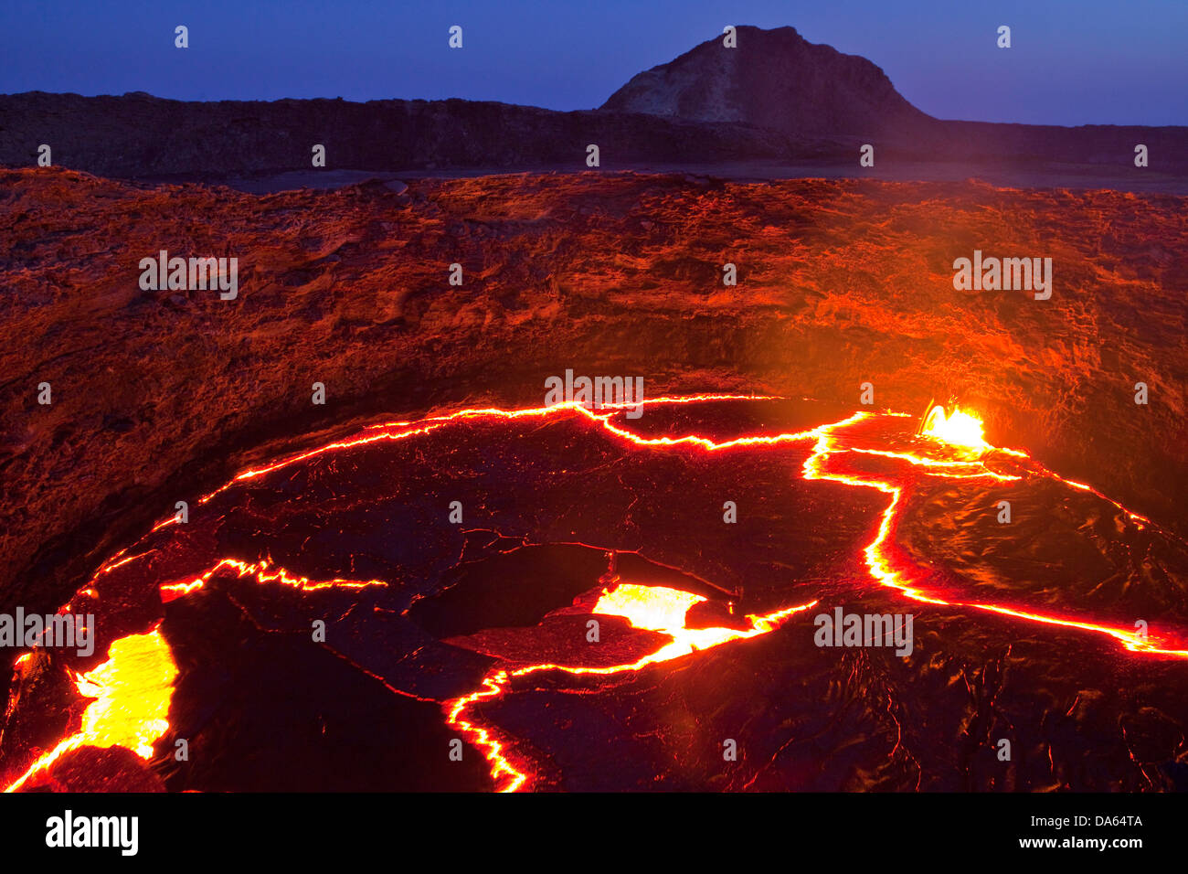 Leuchten, Glimmplatte, Lava, Ausbruch, Ertale, Vulkan, volcanical ...