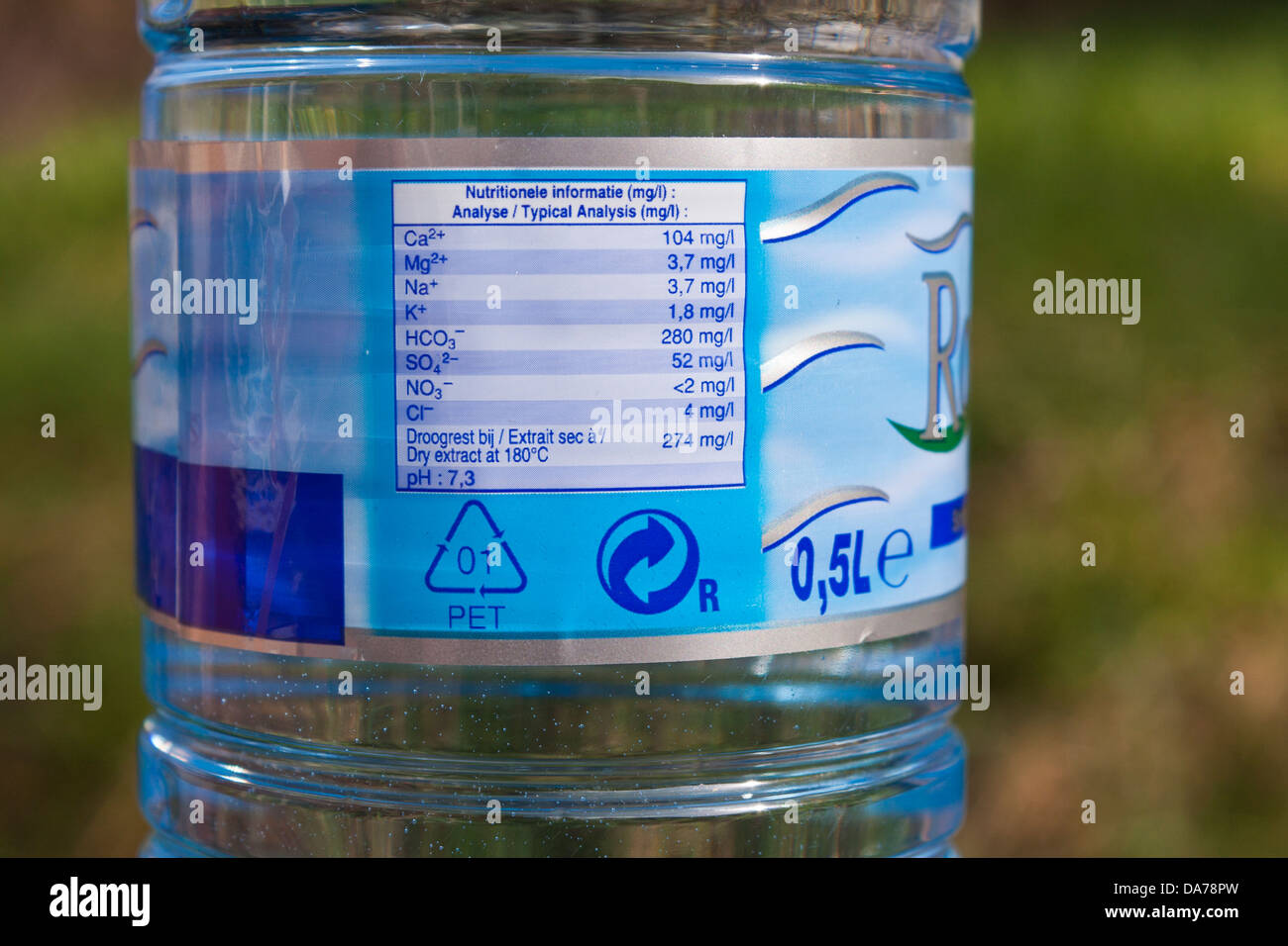 Mineral water label -Fotos und -Bildmaterial in hoher Auflösung – Alamy