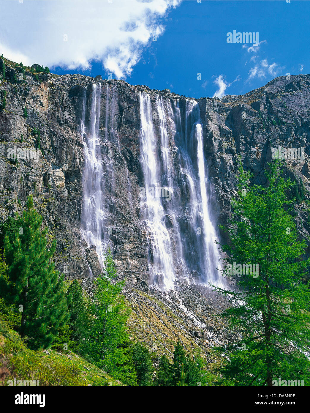 Österreich, Europa, Tirol, Oberland, Kaunertal, Fendels, Wasserfall ...