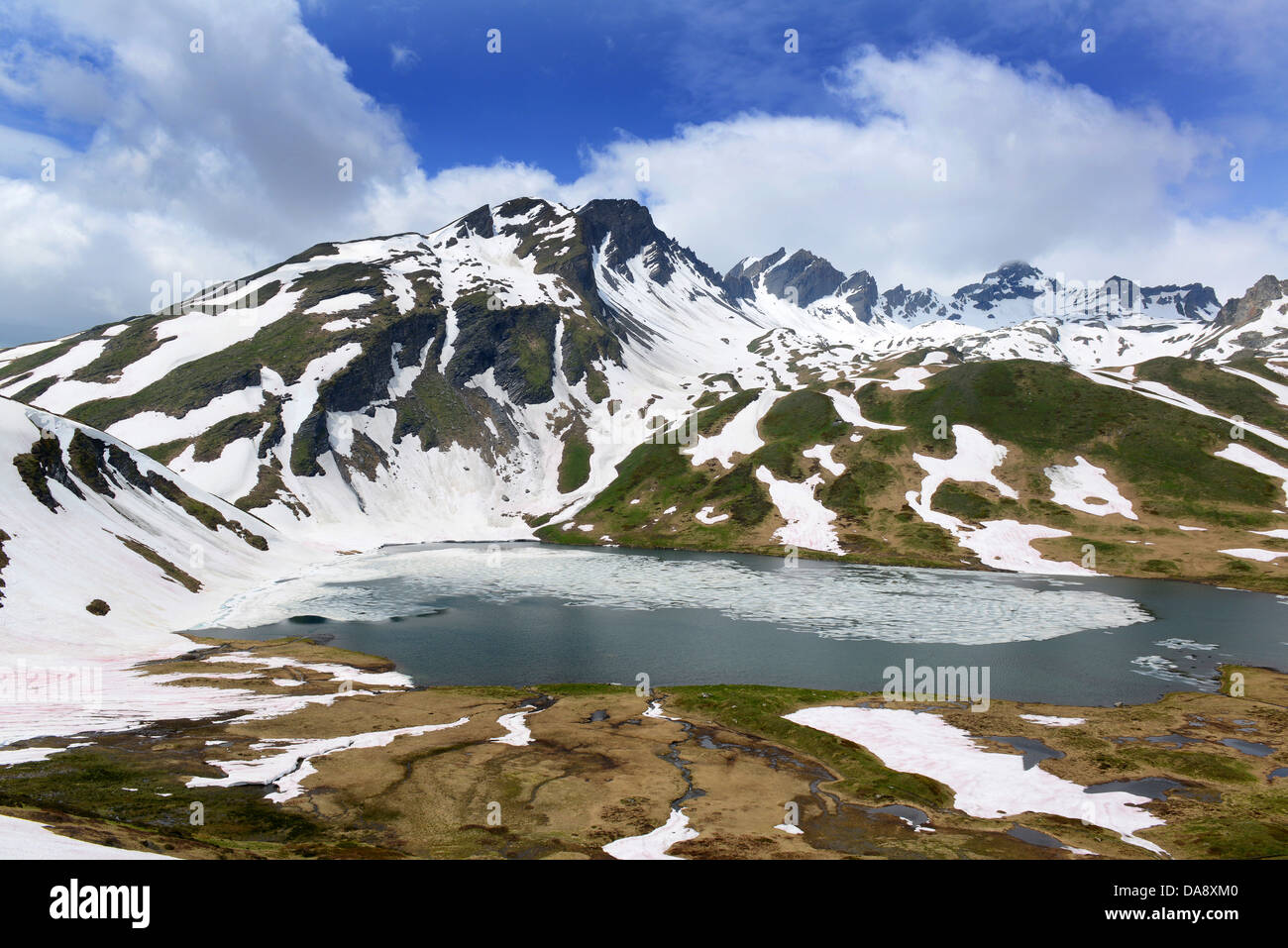 Lago Verney auf The Little St. Bernard Pass oder Col du Petit Saint ...