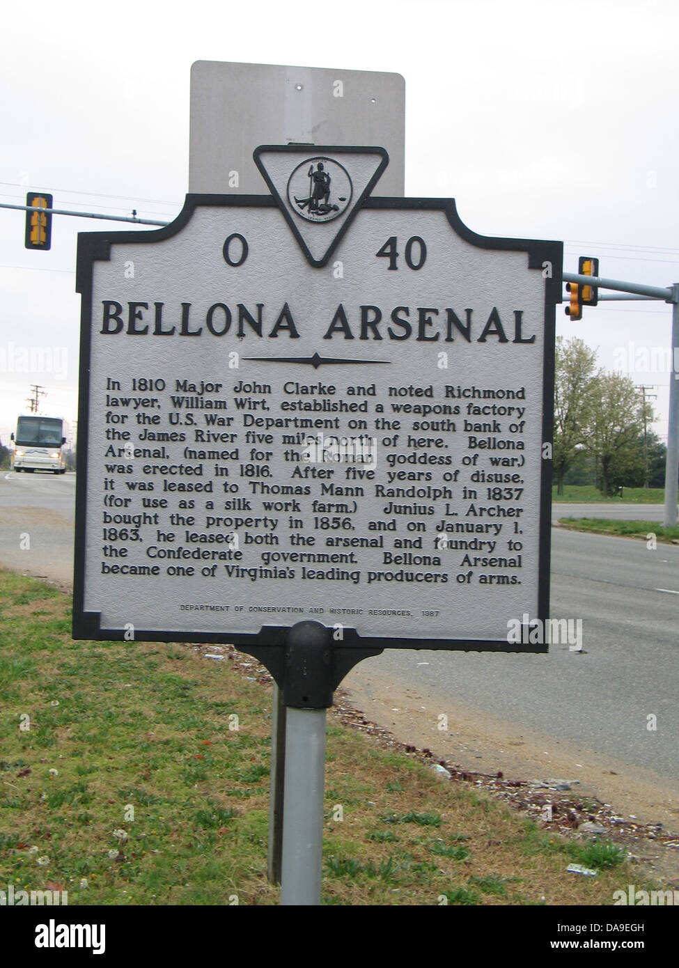 BELLONA ARSENAL im Jahr 1810 Major John Clarke und bekannter Richmond ...