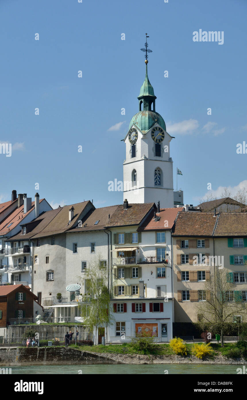 Altstadt und Aare, Olten, Solothurn, Schweiz Stockfotografie - Alamy