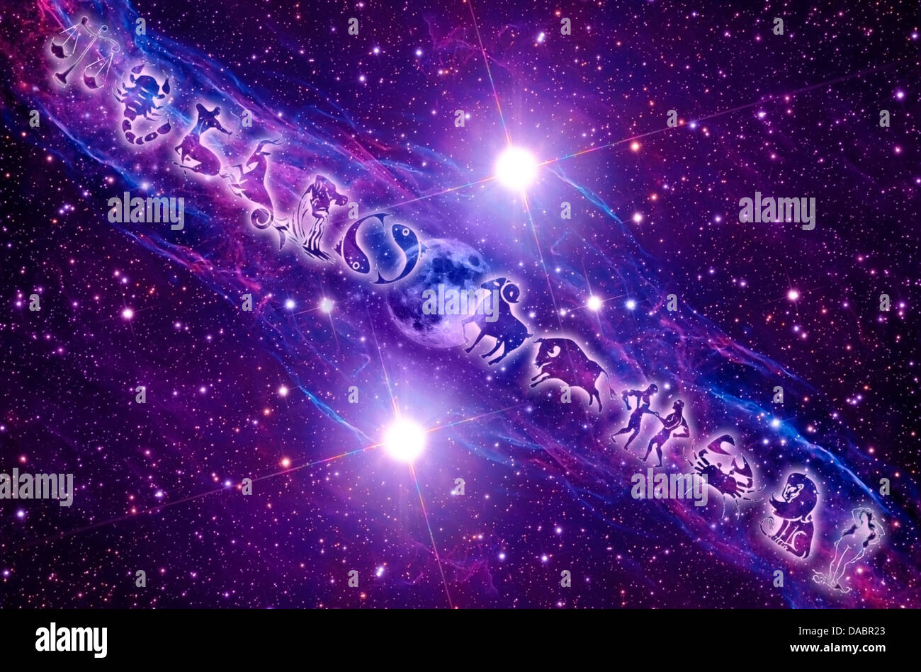 Zodiac signs horoscope symbols stars -Fotos und -Bildmaterial in hoher ...