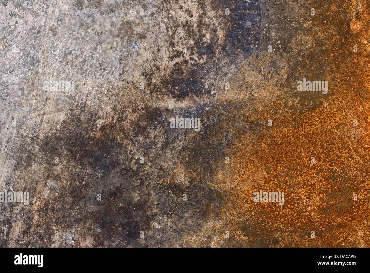 Rostiges Metall Textur, korrodierte Metallplatten als abstrakte ...