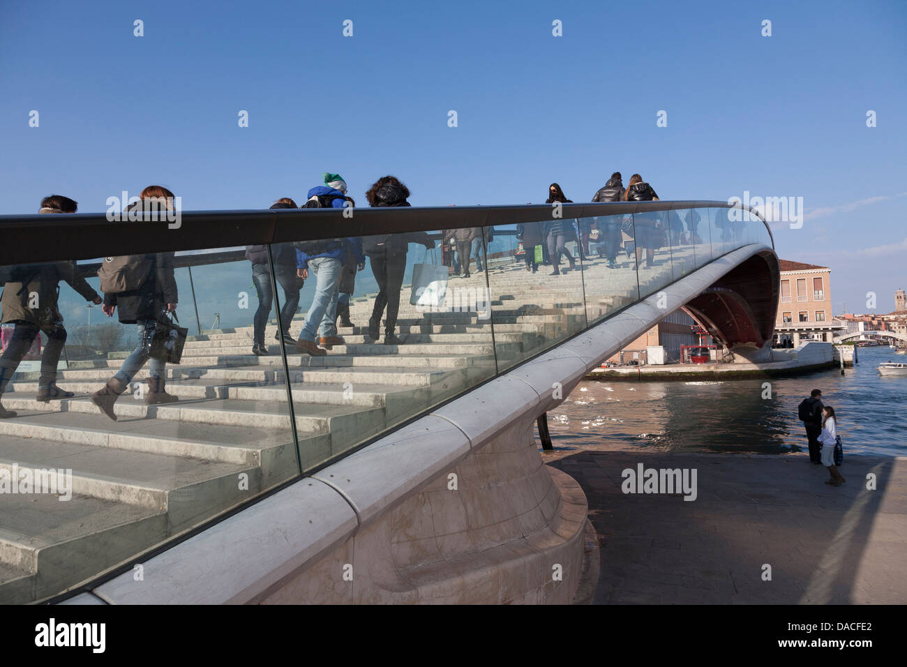 Ponte di Calatrava, Calatrava-Brücke, Venedig, Italien Stockfotografie ...
