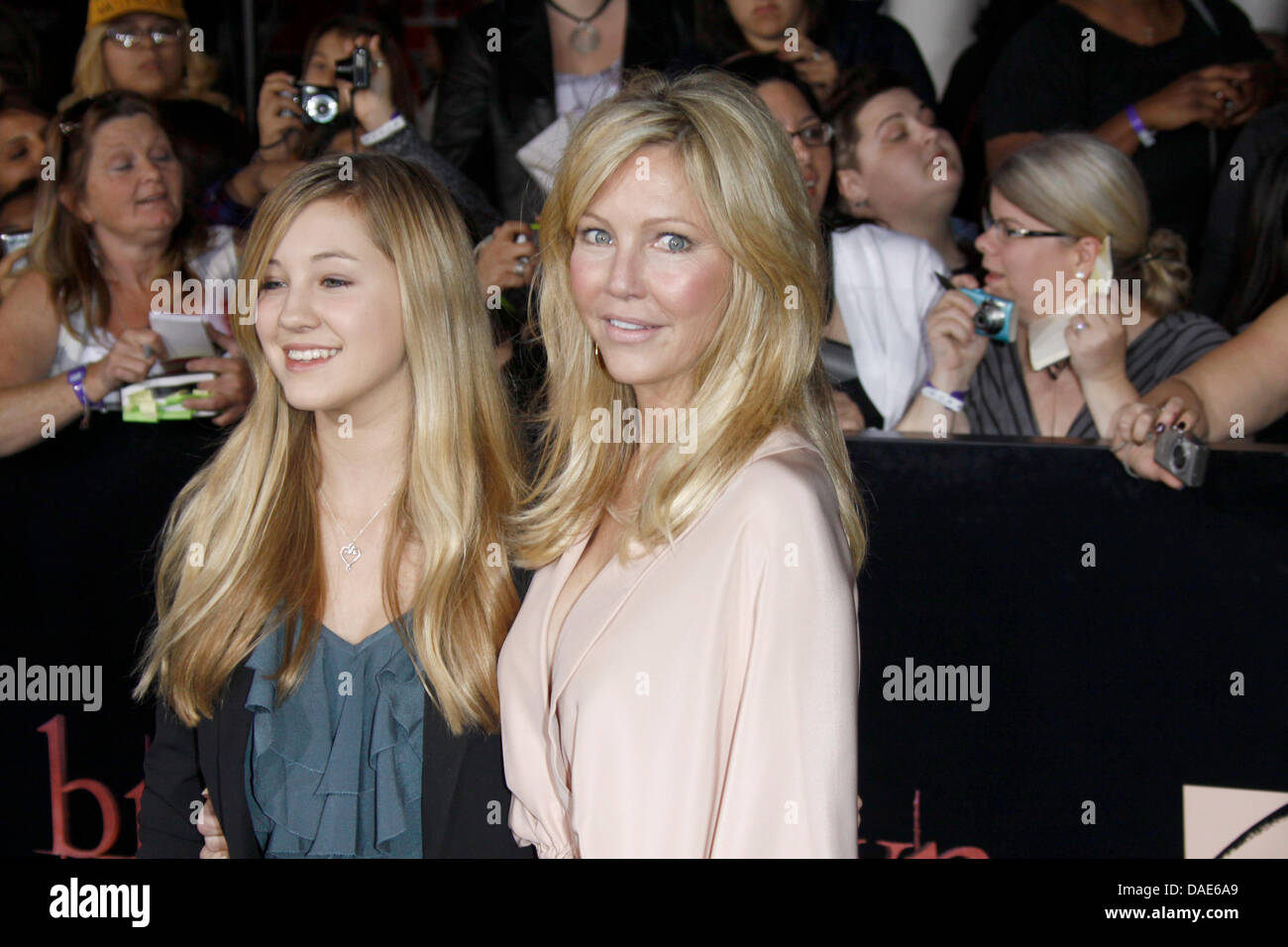 US-Schauspielerin Heather Locklear (R) und ihrer Tochter Ava Locklear ...