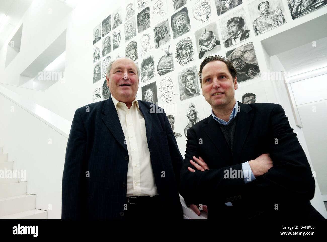 Kunst Sammler Harald Falckenberg (L) und Deichtorhallen Museumsdirektor ...