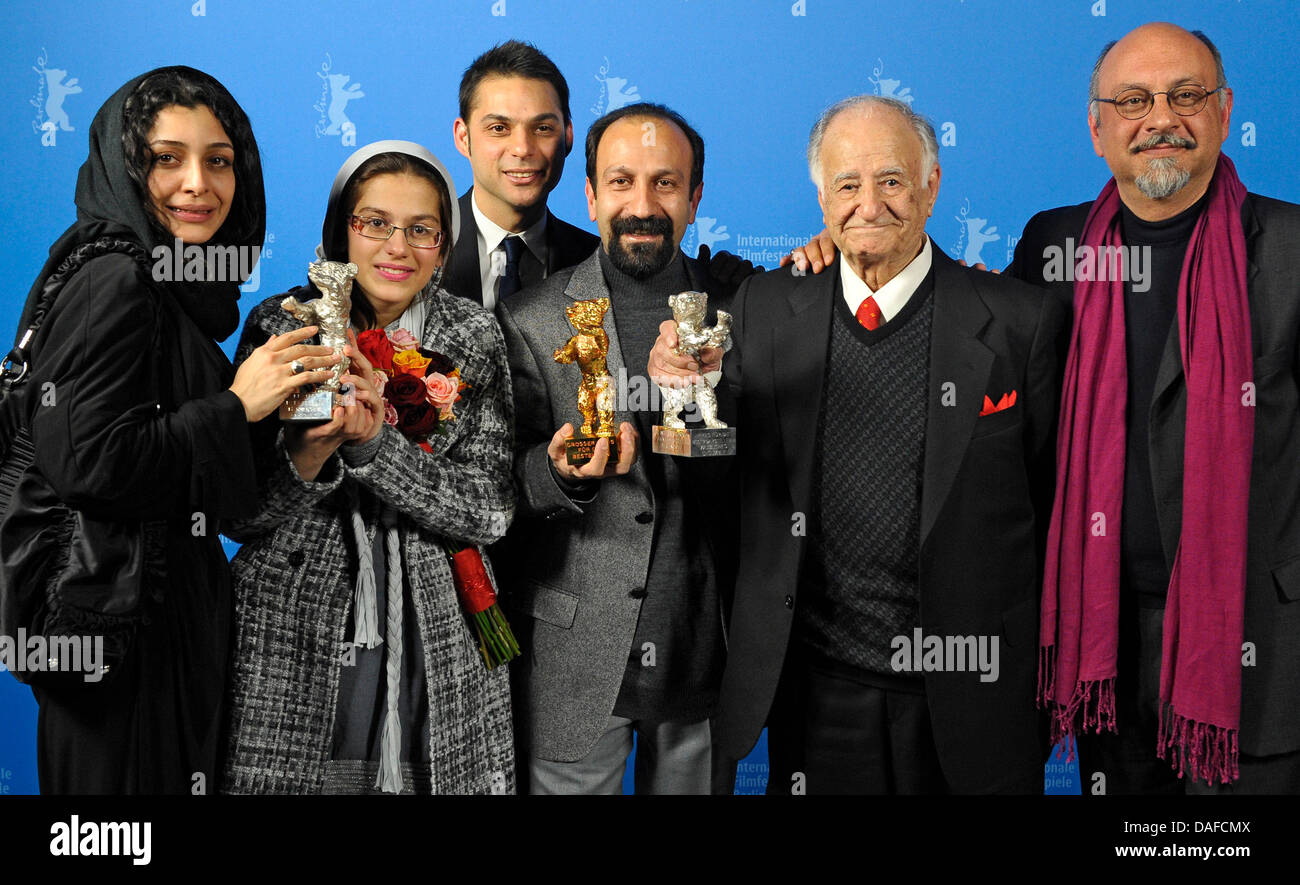 Iranischer Schauspieler Sareh Bayat (L-R) und Sarina Farhadi, Peyman ...