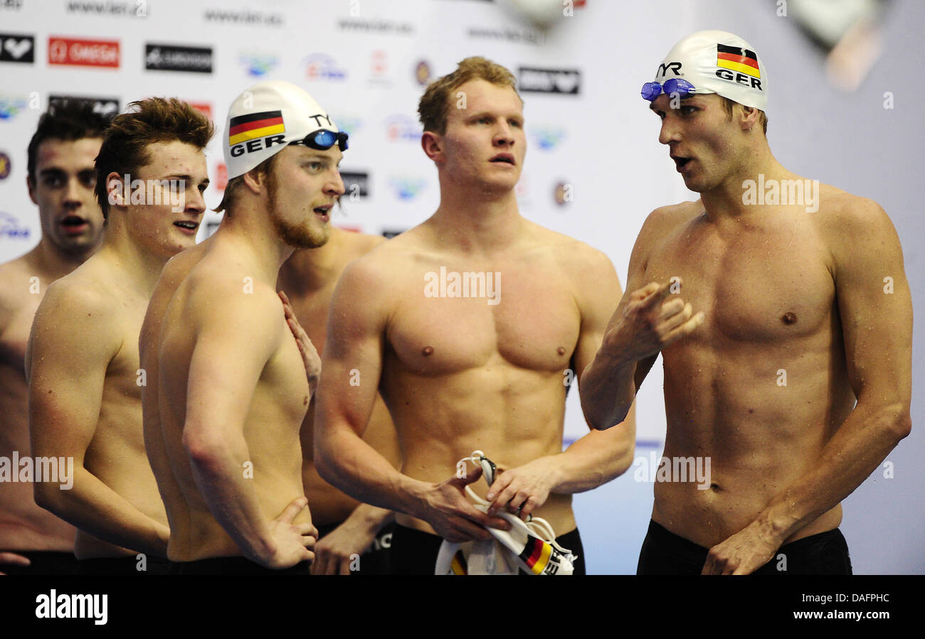 Christian Diener (L-R), Steffen Deibler, Erik Steinhagen und Stefan Herbst Deutschlands ...