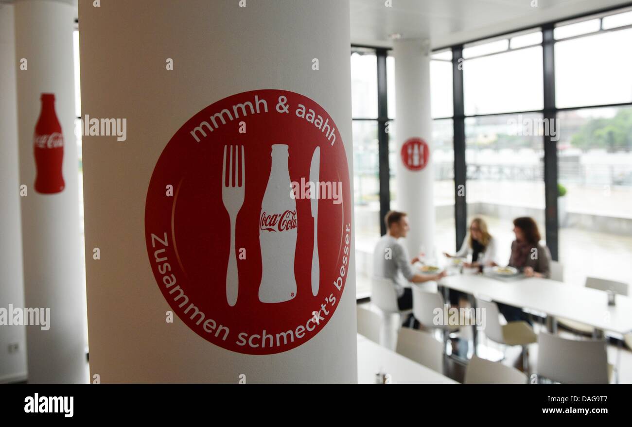 Die Cafeteria ist in der deutschen Coca-Cola-zentrale an der Stralauer ...